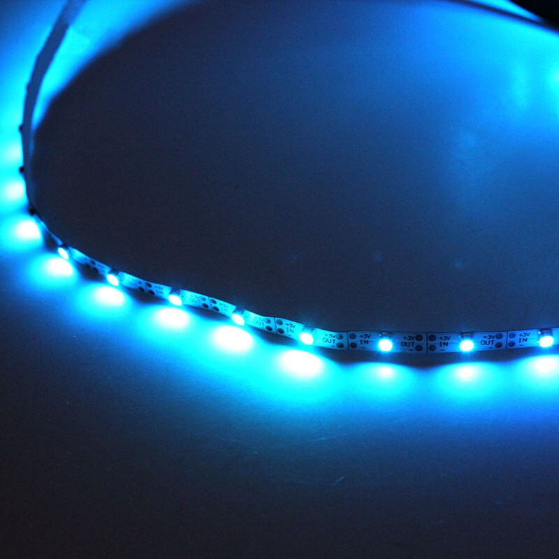 LED Light Strip 3V 60pcs SMD RGB Flexible Lamp Strips 5-Colors Length ...