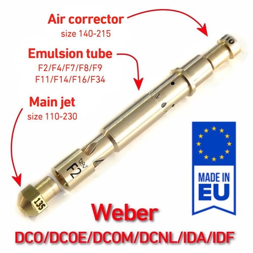 WEBER DCO/DCOE/DCOM/DCN/IDA/IDF main jet emulsion tube air corrector ...