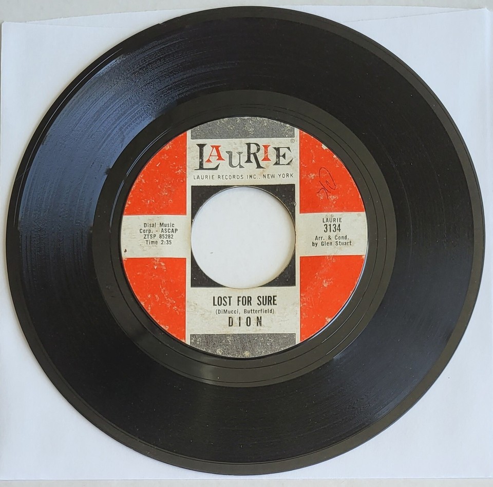 Dion...."Little Diane & Lost for Sure" 45 RPM 7" Vinyl Record | eBay