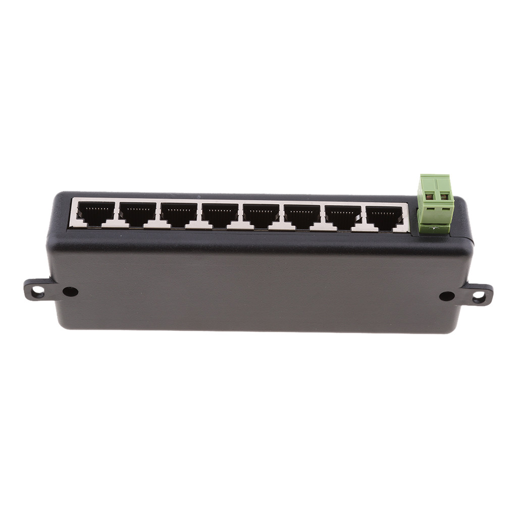 8 LAN Multi POE Port Power Over Ethernet PoE injector Adapter for IP ...