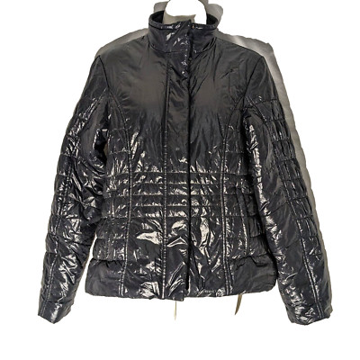 Merrell Puffer Tech Jacket Black, M, Quilted Opti-Warm Hiking Full Zip ...