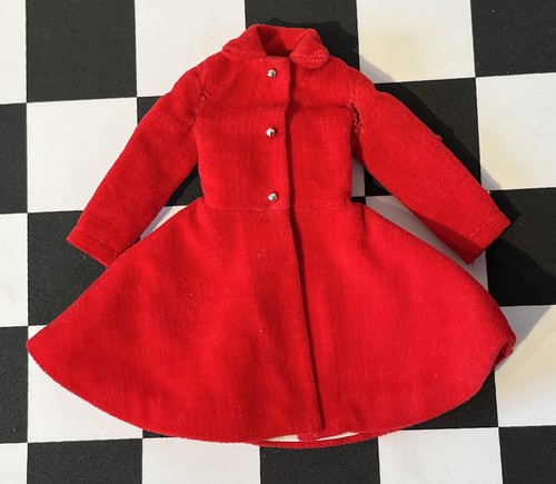 Vintage 1960’s Barbie Skipper Outfit #1906 Dress Coat Red Velvet | eBay