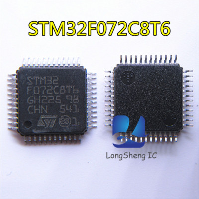 5PCS STM32F072C8T6 IC MCU 32BIT 64KB FLASH 48LQFP 32F072 STM32F072S new ...