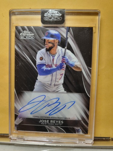 2024 Topps Chrome Black Autographs #CBA-JRE Jose Reyes Auto Mets | eBay