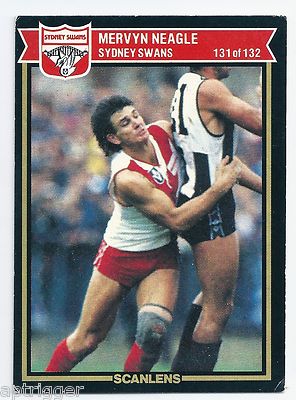 1987 Scanlens (131) Mervyn NEAGLE Sydney "" | eBay Australia