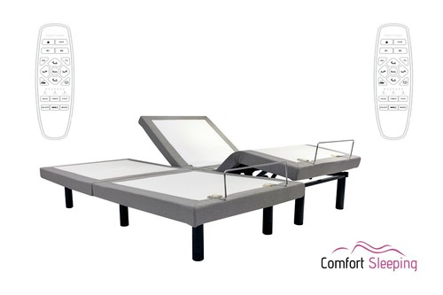 Motion Essential Electric Adjustable Bed Base with Massage; OKIN motors ...