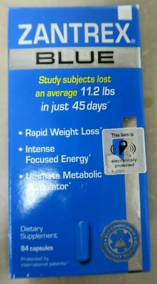 Zantrex Blue Fast Weight Loss Supplement 84 Caps Exp 06/2026^ New in ...