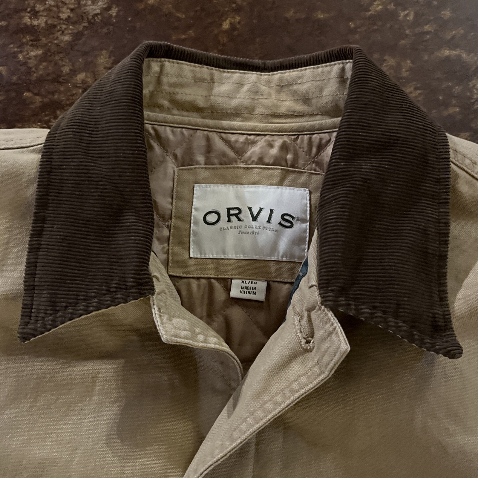 Orvis men’s Barn Chore Jacket Quilt Lined Corduroy Tr… - Gem