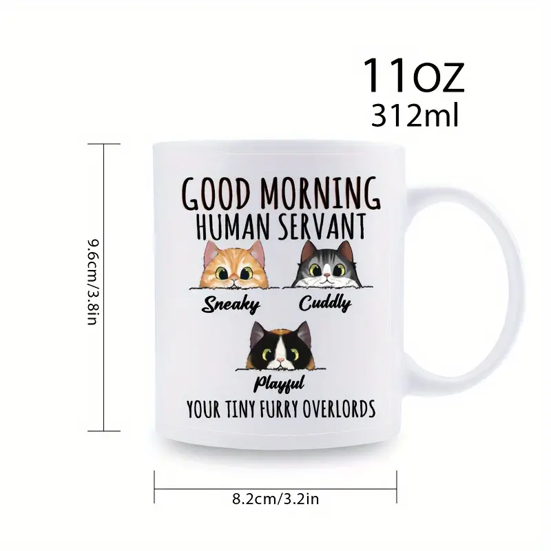 11 oz, 3A grade, Funny Mug, Cute Kitten Ceramic Mug, Ceramic Coffee Mug ...