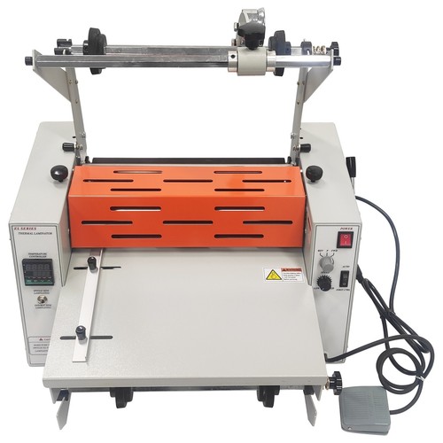 110V Steel Roller Thermal Laminator With Slitting Cutter Steel Rod ...