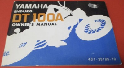 Original vintage 1974 Yamaha Mini Enduro bike DT100A Owner’s Service ...