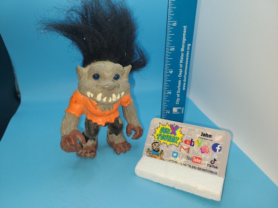 Vintage 1993 Hasbro Original Battle Trolls Wolfman Troll Figure ...