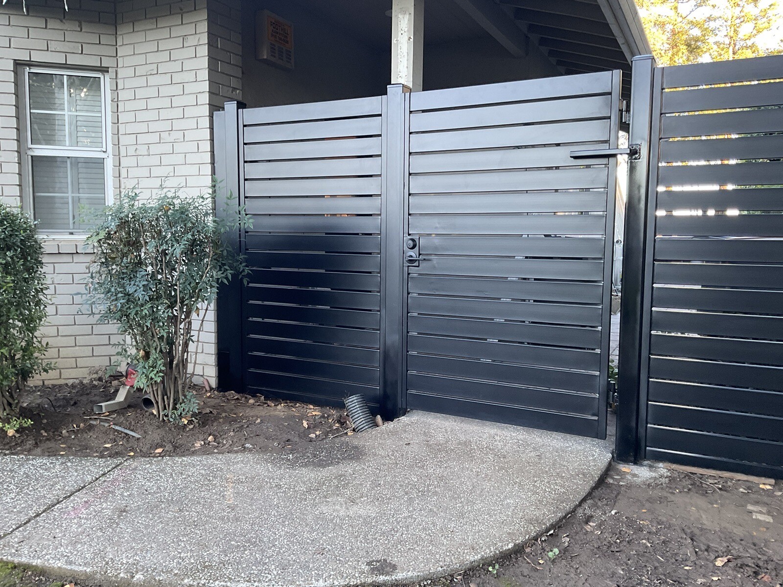 metal horizontal gate door/ side door/ patio gate/ horizontal slot gate ...