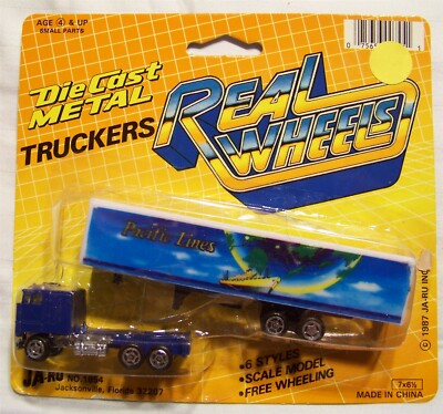 Ja-Ru - Real Wheels - Truckers -1987 Die Cast Metal Semi Truck - New ...