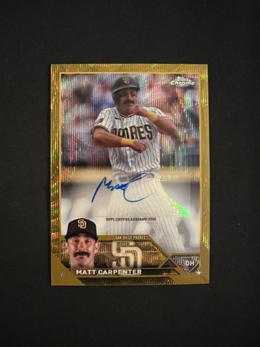 2023 Topps Chrome - Autograph! Matt Carpenter! San Diego Padres!! #’d ...