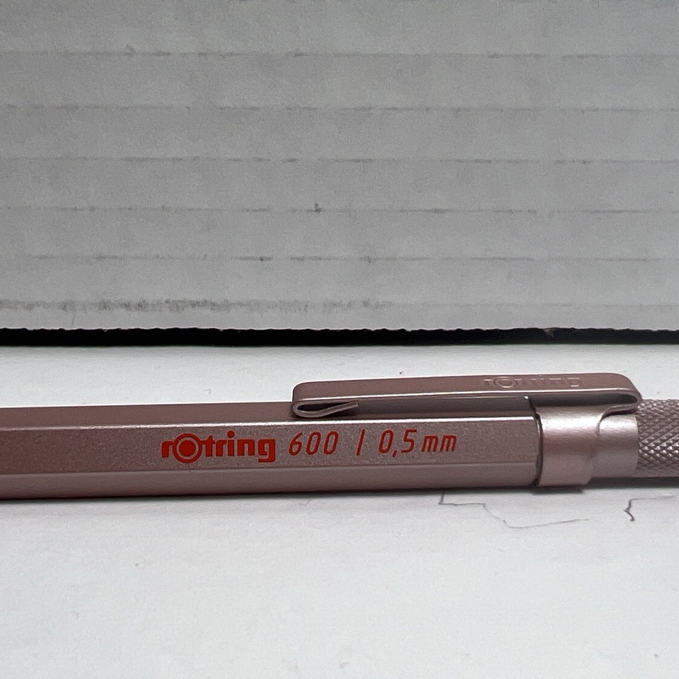 ROTRING 600 MECHANICAL PENCIL 0.5MM ROSE GOLD COLOR VG Condition | eBay