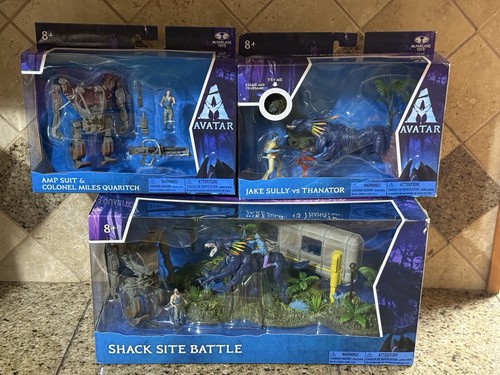 McFarlane Avatar Action Figure Bundle Shack Site Battle Jake Sully ...
