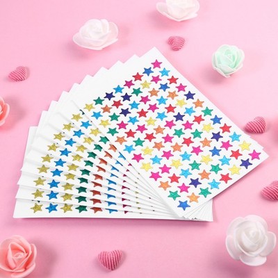 960 Pcs Assorted Color Star Stickers 1 cm Self Adhesive Shiny Stars for ...