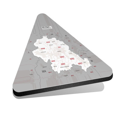 1x Triangle Fridge MDF Magnet Wigan District #55621 | eBay UK