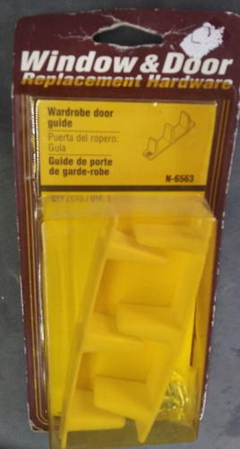 (2-Pk) Prime Line WARDROBE Bypass Door Guide Nylon Bottom Mount N-6563 ...