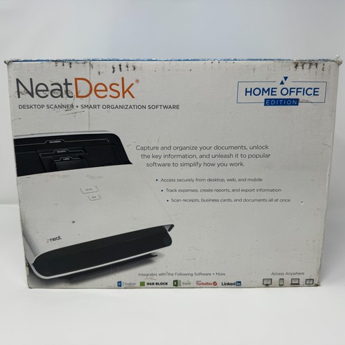 Neat Desk ND-1000 Desktop Document Color 600DPI Scanner AC Adapter USB ...
