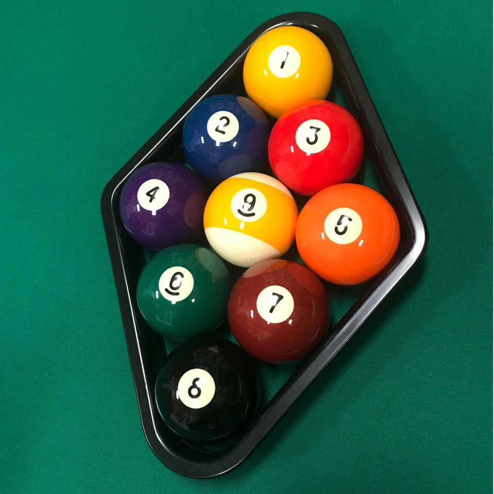 OKKO Billiard Pool Table Plastic 9 Ball Diamond Rack for 2 ¼" Pool ...
