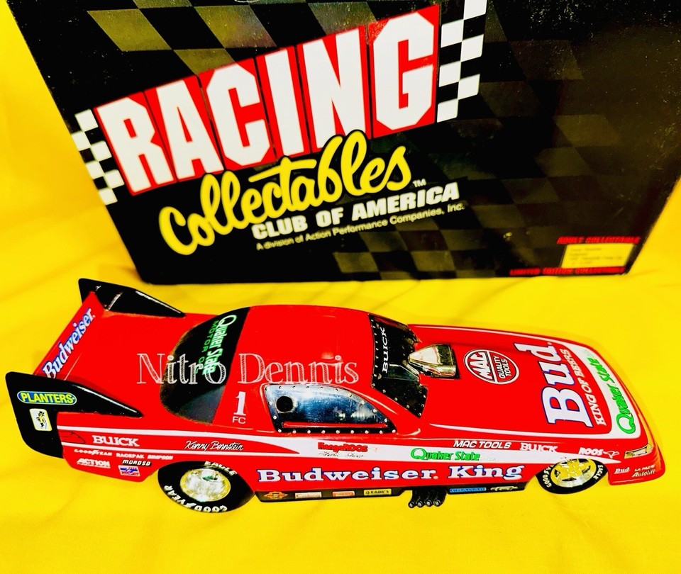 NHRA Kenny Bernstein 1:24 Diecast NITRO Funny Car TOP FUEL Budweiser ...