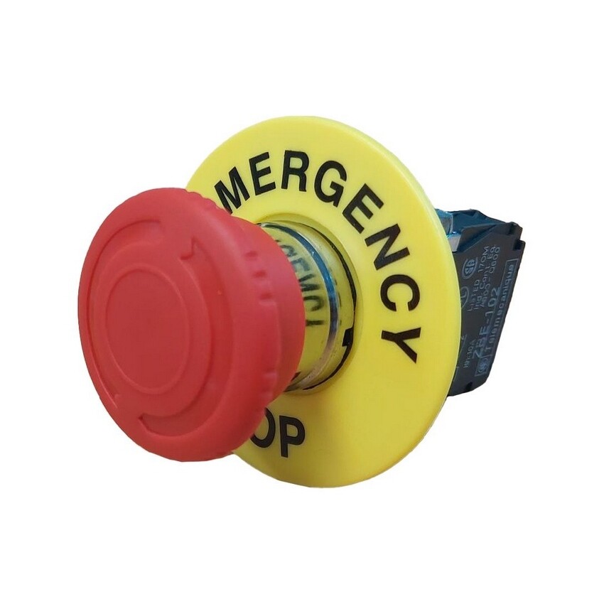 Jaylec SW0183PANEL Emergency Stop Switch Panel Incl Knob Legend N/C and ...