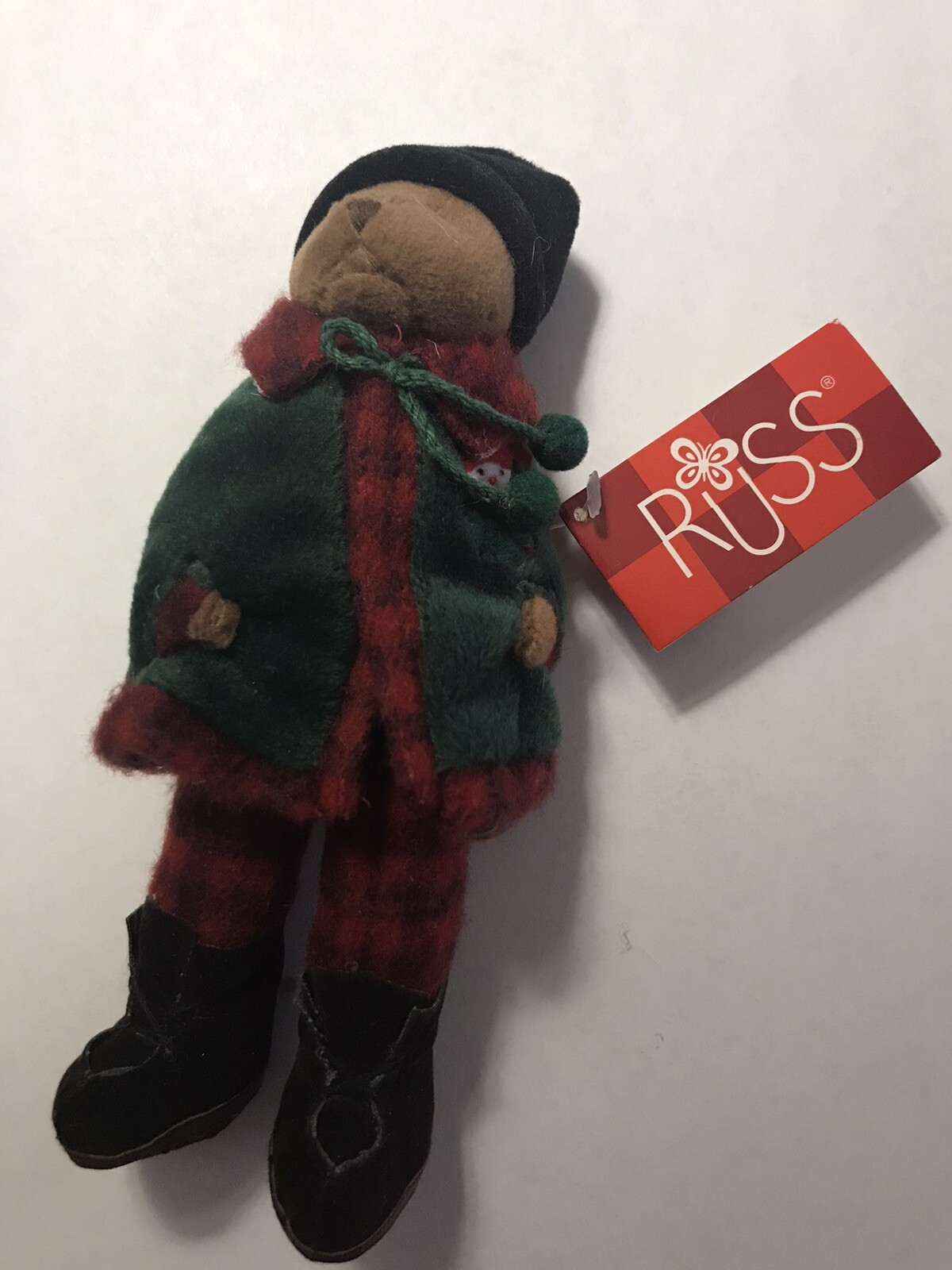 Russ Old World Teddies Farnsworth Red And Green | eBay