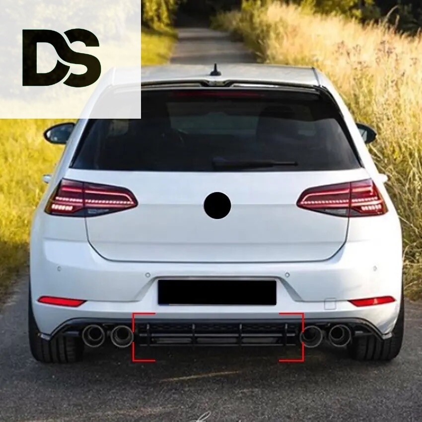 VW Golf R MK7.5 Rear Diffuser | eBay UK