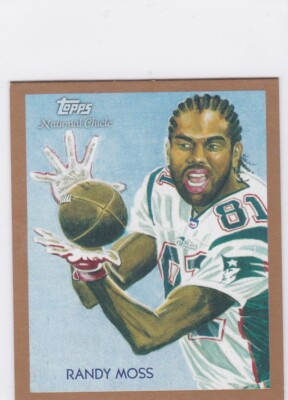 2009 Topps National Chicle Mini Gold #200 Randy Moss Patriots Free ...