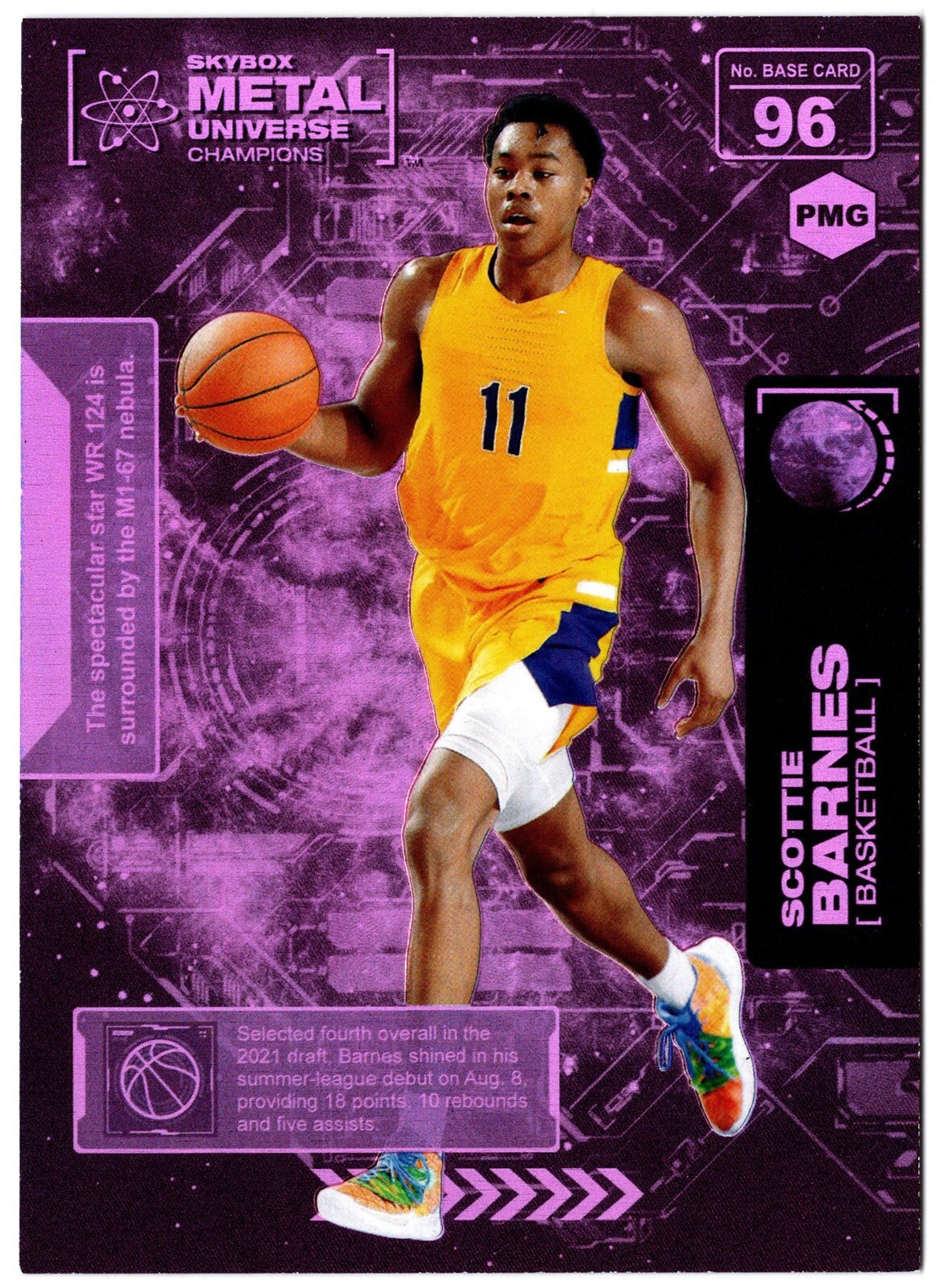 2021 Skybox Metal Universe Champions Precious Gems Pink SCOTTIE BARNES ...