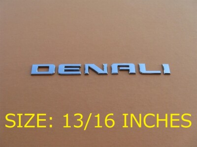 GMC SIERRA YUKON DENALI REAR CHROME EMBLEM LOGO BADGE SIGN SYMBOL USED ...