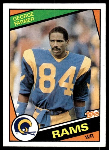 1984 TOPPS GEORGE FARMER RC LOS ANGELES RAMS #282 | eBay