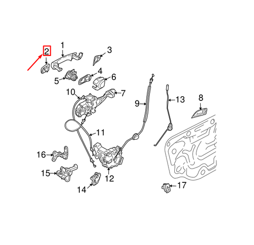 VOLVO S80 MK2 Front Door Handle Cover Cap 39998267 NEW GENUINE | eBay