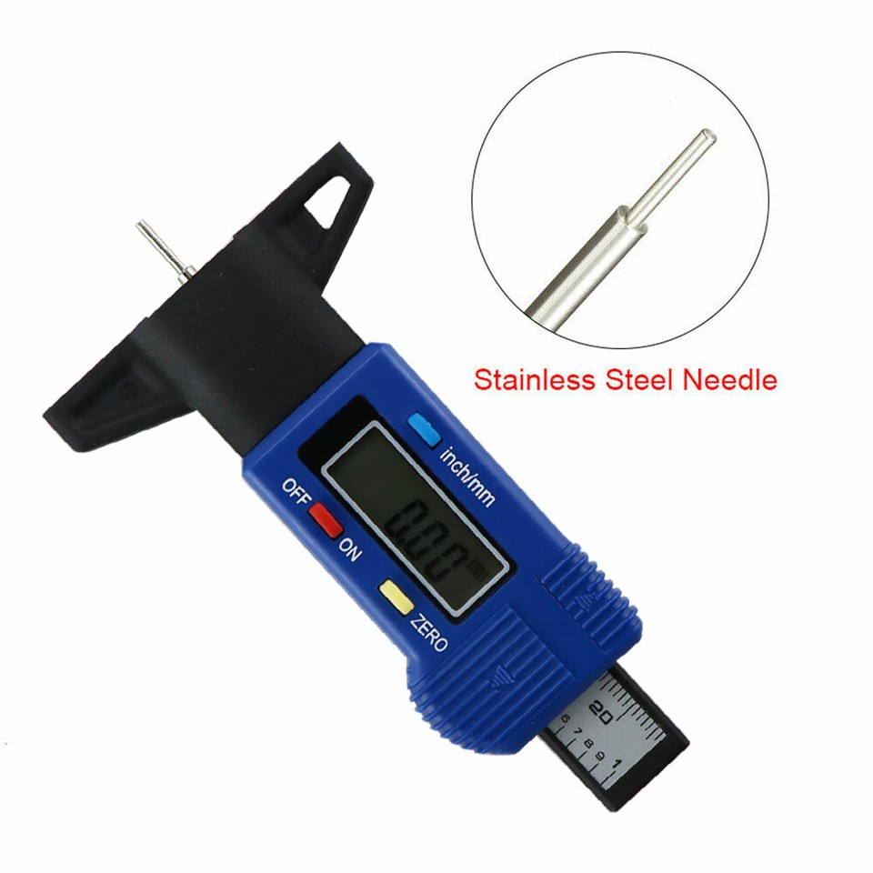 Digital depth gauge caliper tread depth gauge LCD Tyre tread gauge | eBay