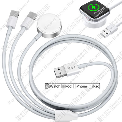 For Apple Watch iWatch SE 9 8 7 6 5 4 3 2 1 SE iPhone USB Magnetic ...