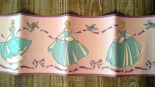 Cinderella Wall Border 5 Yd. Pre-Pasted Roll Lot 4D | eBay