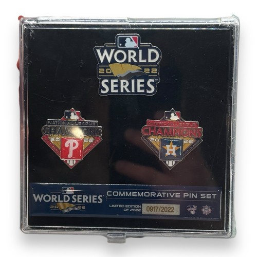 2022 World Series Commemorative Pin Set Astros Phillies Limited Edition ...