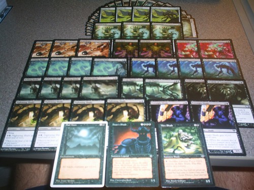 MTG Magic DECK OF SHADES Mire Shade Ihsan's Zof Evernight Nightwing LOT ...