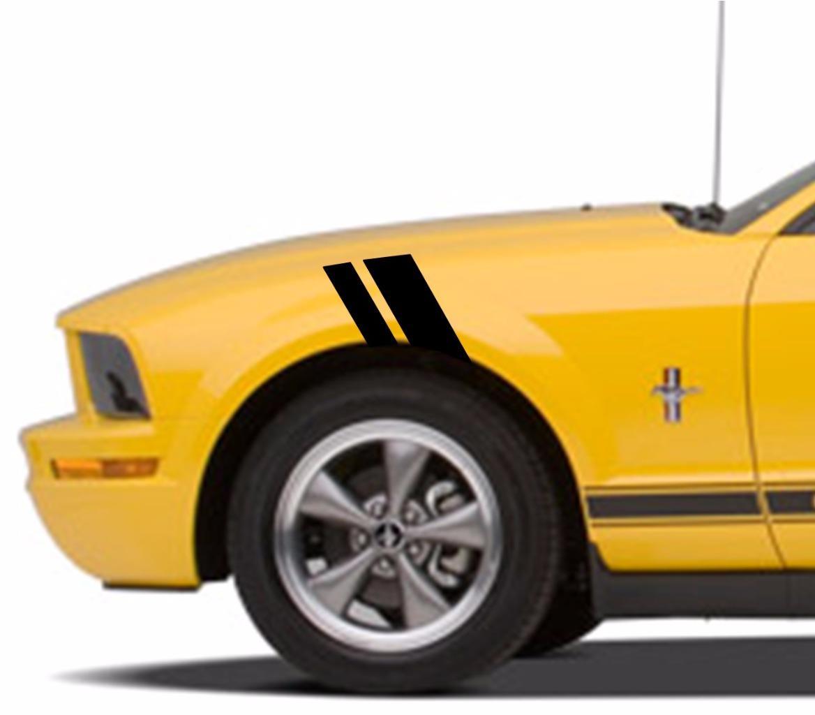 Fender Hash Mark Bar vinyl RACING STRIPES 2"&3" (Fits Ford MUSTANG ...