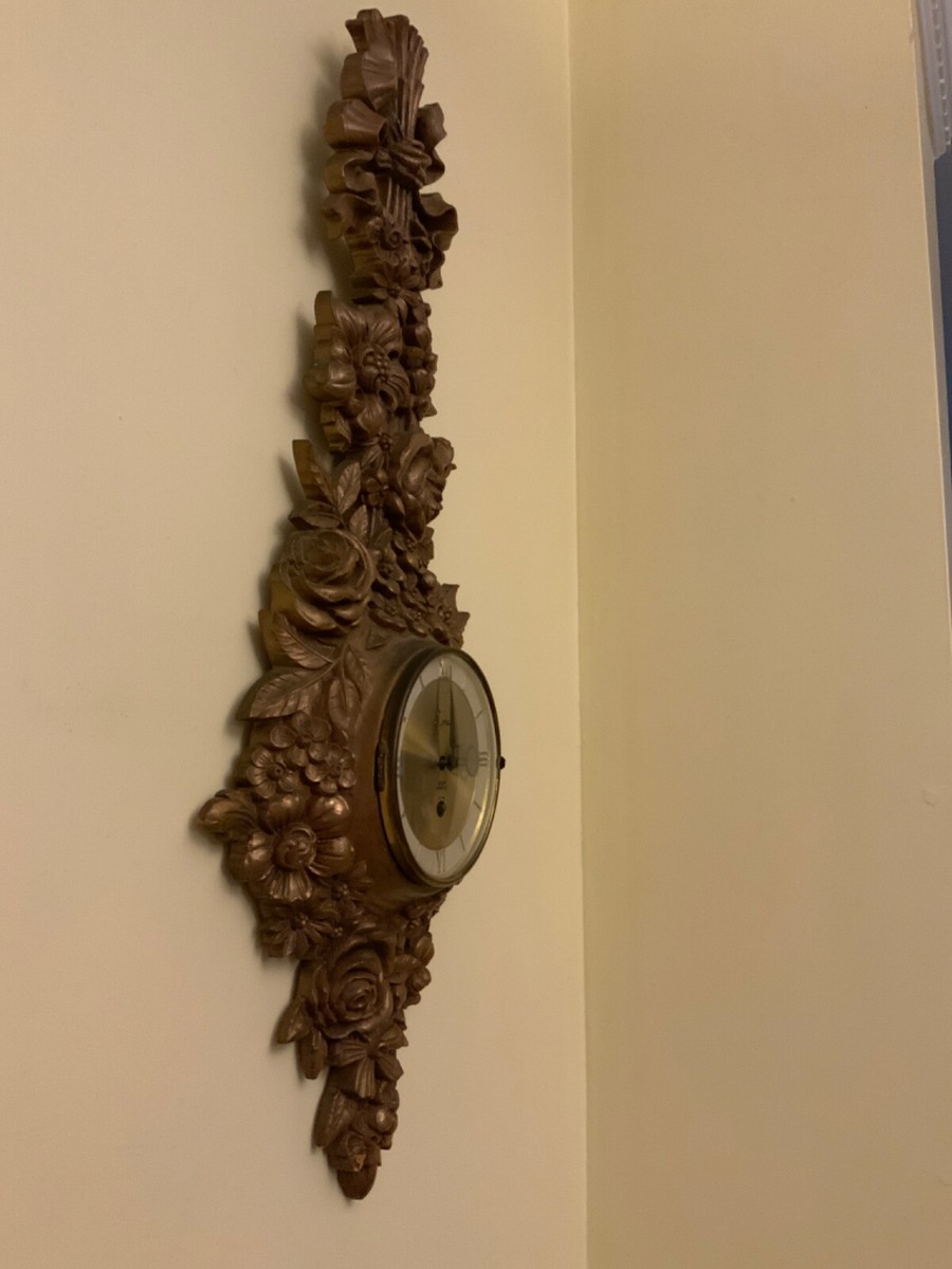 Syracuse Ornamental Clock Syroco Clocks Etsy
