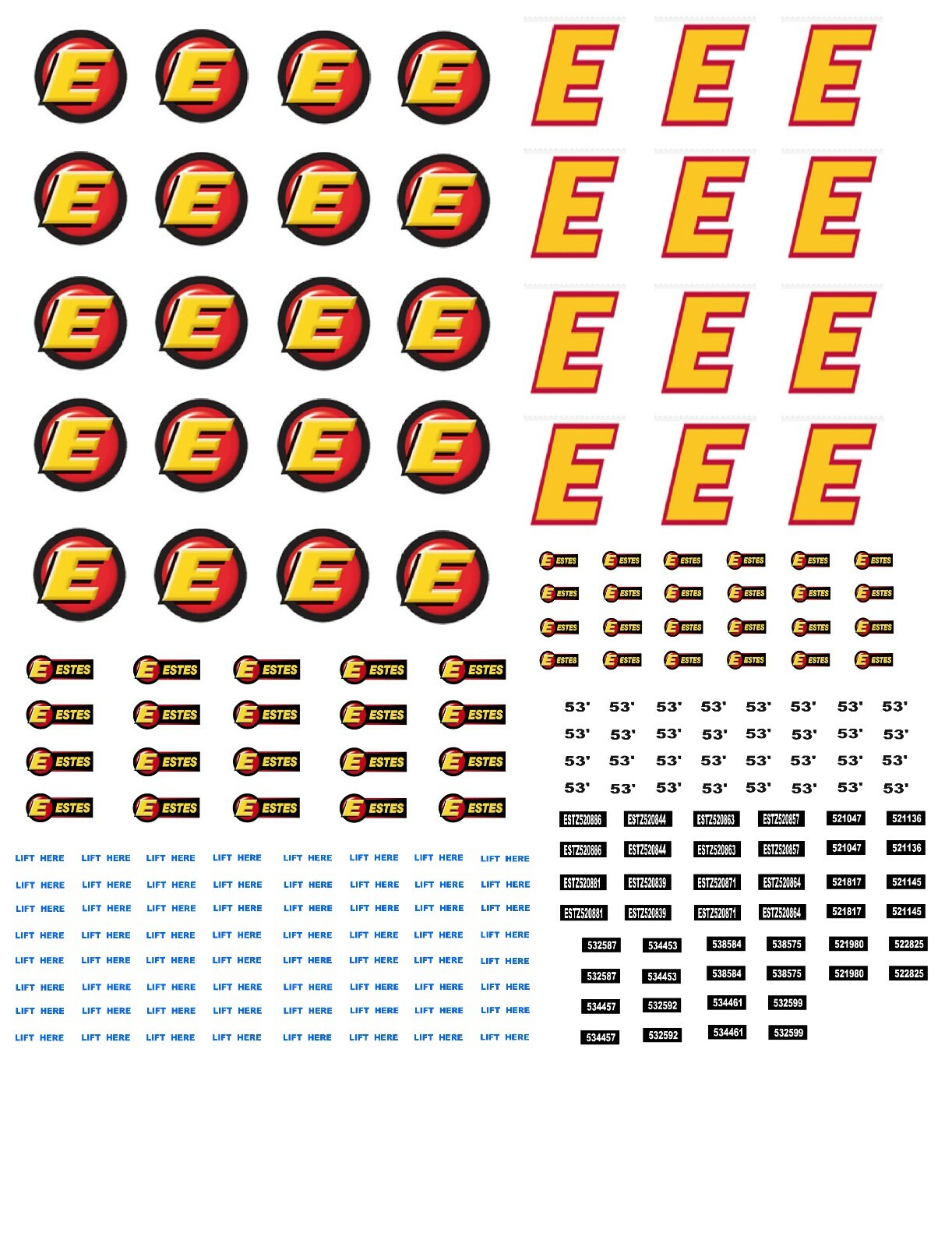 HO Scale Truck / Trailer Decals. " Estes Express " | eBay
