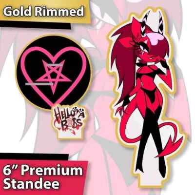 Helluva Boss Pin-Up Sallie May #2 Gold Edged Acrylic Stand Standee ...