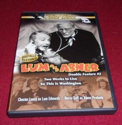 Lum Abner Double Feature Vol. 2: Two Weeks To Live /So This Is ...