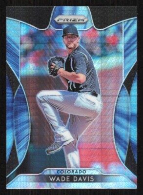 2019 Prizm WADE DAVIS Blue Baseball card COLORADO ROCKIES | eBay
