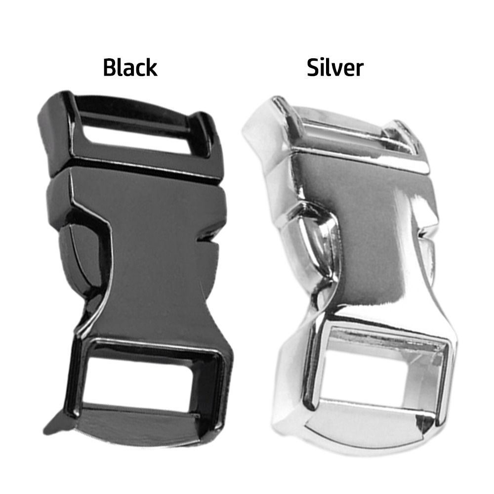 37*17.5mm Metal Hardware 2 Colors Paracord Bracelet Buckle Outdoor Tool ...