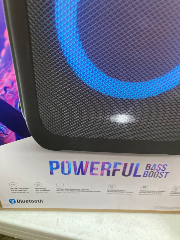 JBL PartyBox 100 Portable Bluetooth Party Speaker Powerful Bass Boost ...