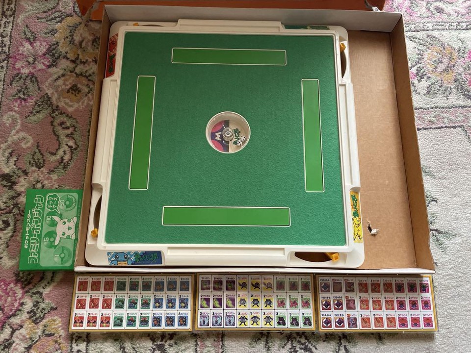 Pokemon Family Ponjang 1st First Edition Japanese Version Mahjong Board ...
