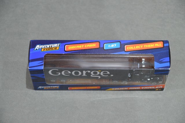 Adventure Force George Truck HGV Lorry With Trailer Scale 1 87 Diecast ...